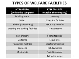 Employee Welfare | PPT | Government Support and Welfare | Financial ...