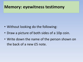 Mod 6 eyewitness testimony | PPTX