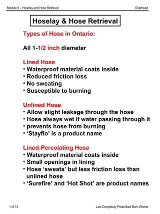 Mod 6 hoselays | PPT