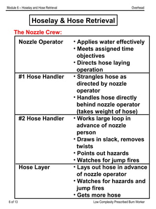 Mod 6 hoselays | PPT