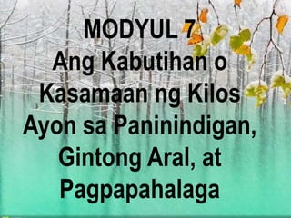 GRADE 10 ESP MODULE 7 | PPTX