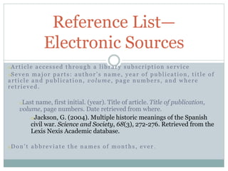 RESEARCH MOD 7a -APA CITATION METHODS.ppt