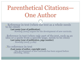 RESEARCH MOD 7a -APA CITATION METHODS.ppt