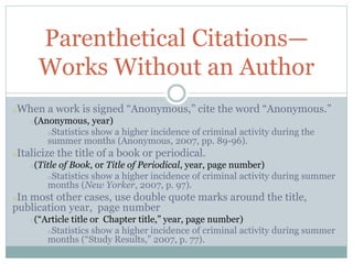 RESEARCH MOD 7a -APA CITATION METHODS.ppt