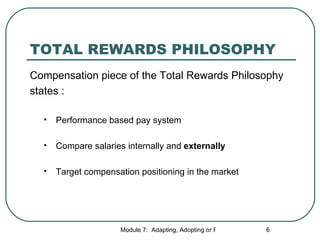 Mod 7 designing a total reward plans | PPT