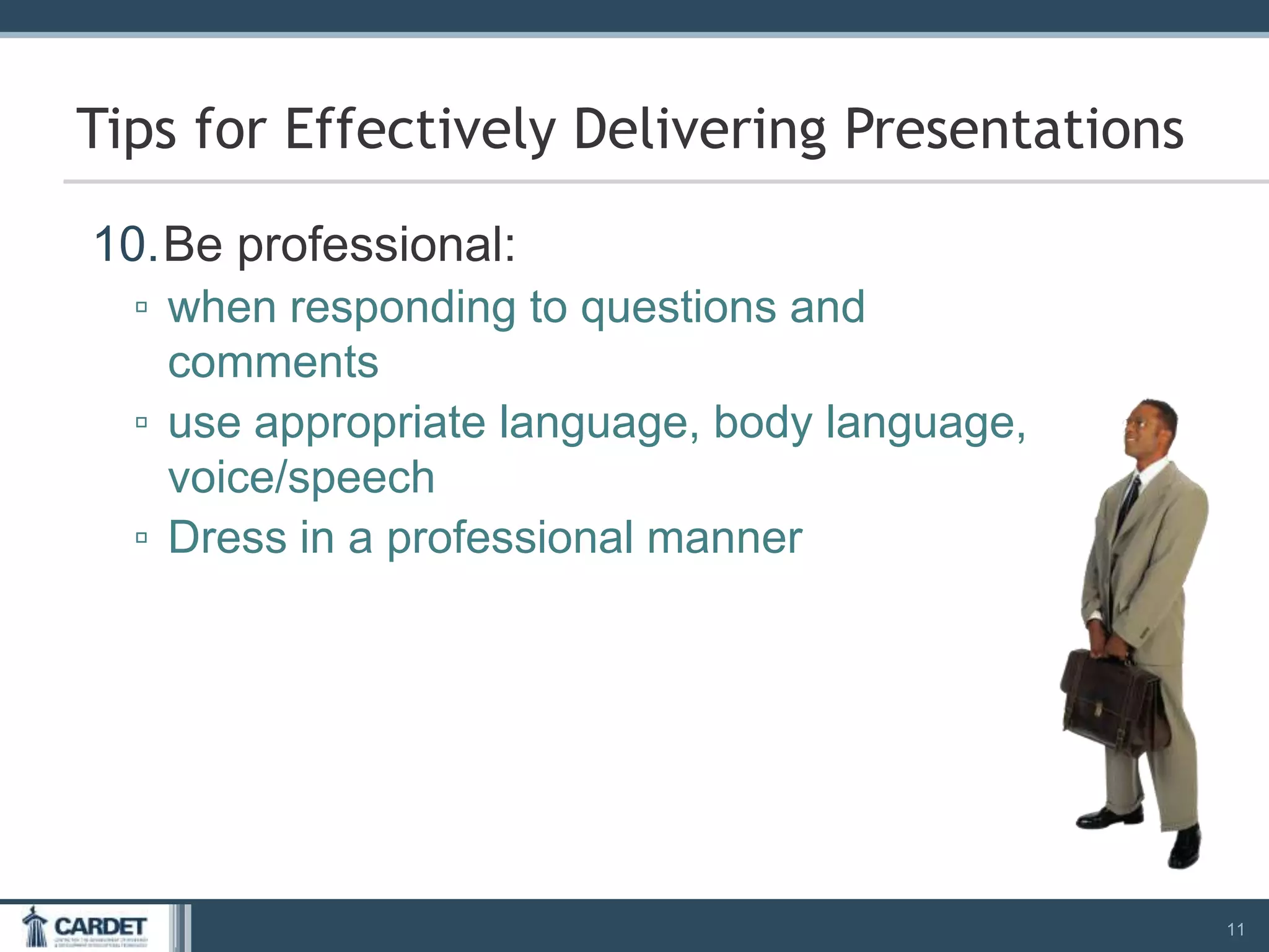 Delivering Presentations | PPTX