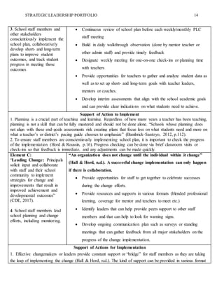 Strategic Leadership Portfolio | DOCX