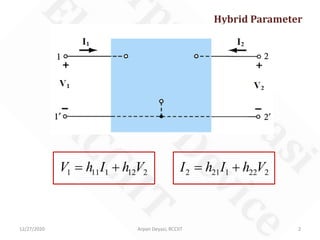 Hybrid Parameter in BJT | PDF