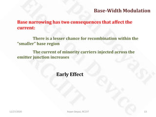 Gain parameters of BJT | PDF