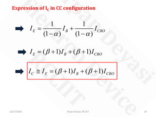 Various configurations in BJT | PDF