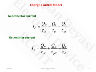 Duo-diode Models of BJT | PPT
