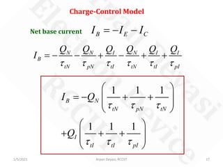 Duo-diode Models of BJT | PPT