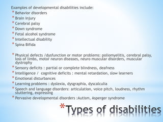 General guidelines for intellectual and developmental disabilities | PPTX