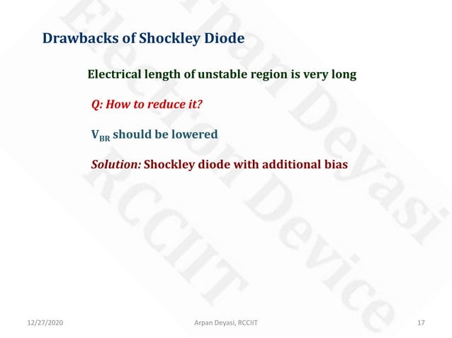Shockley Diode & SCR | PPT