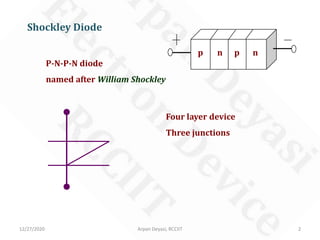 Shockley Diode & SCR | PPT