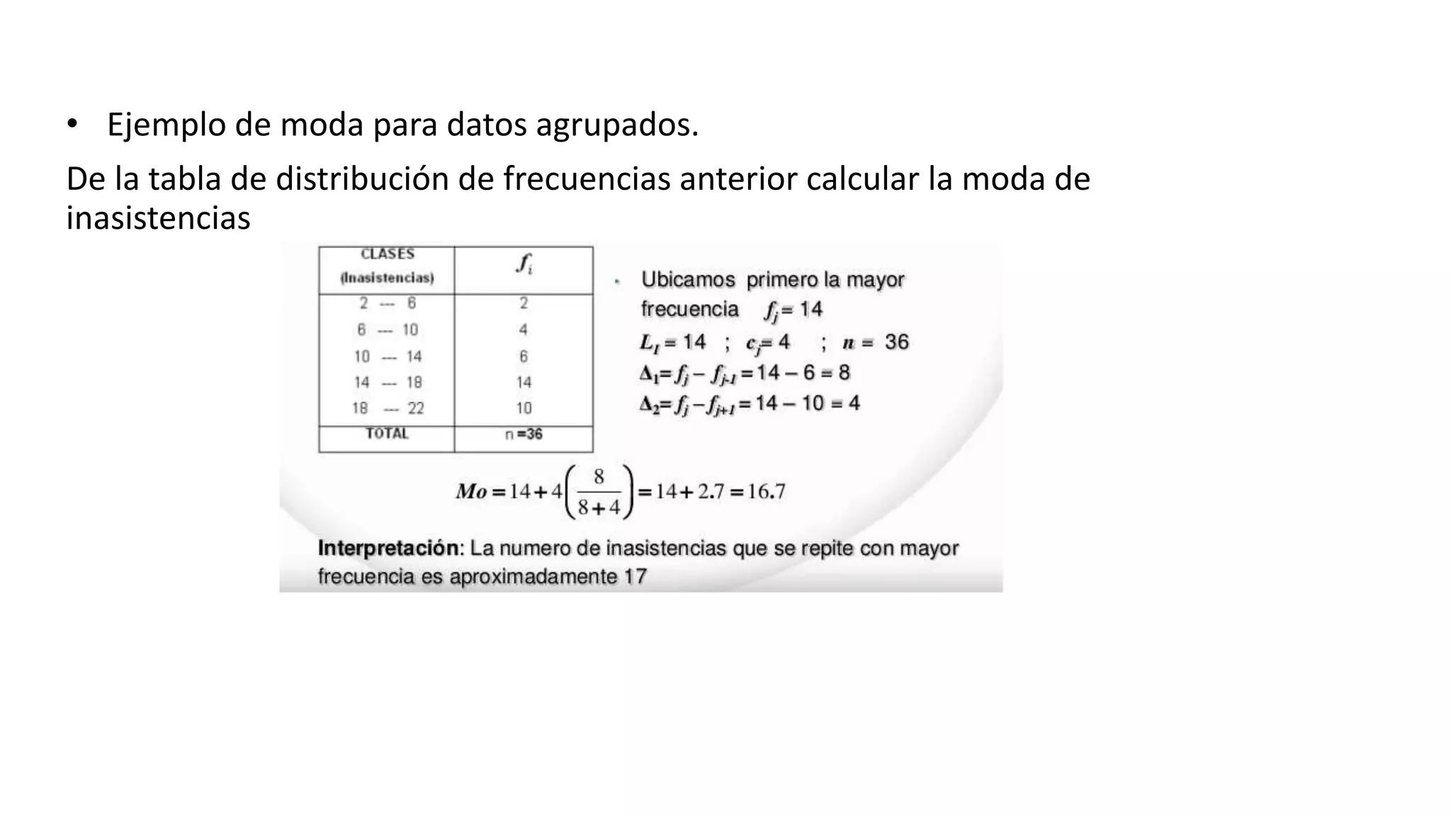 como calcular la moda | PPT