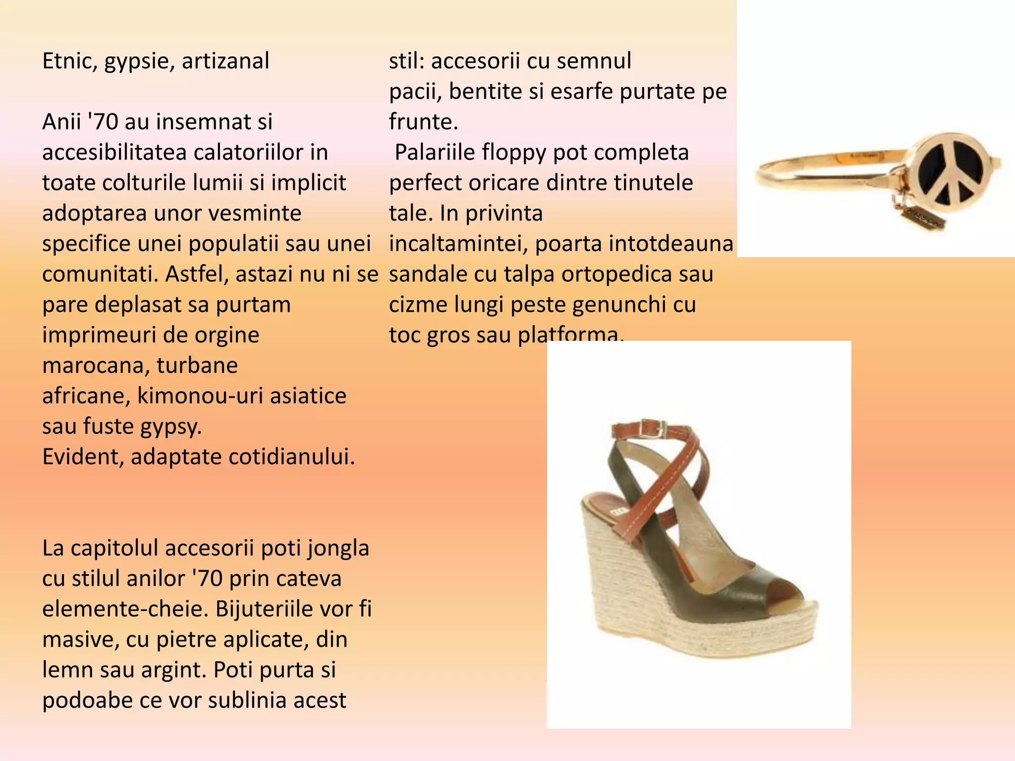 Moda anilor 70 reinterpretare moderna | PPTX