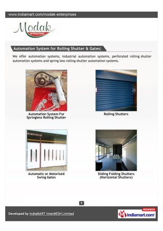 Modak Enterprises, Nashik, Shutters, Barriers And Canopies | PDF