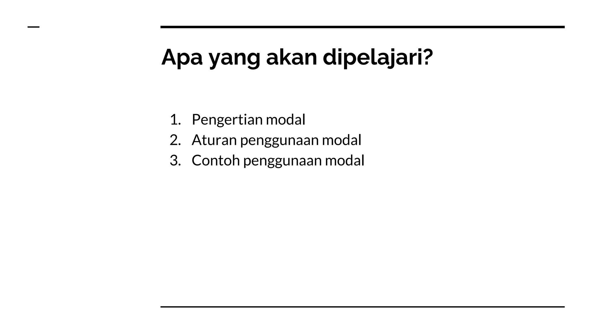 Modal Dalam Bahasa Inggris | PPTX