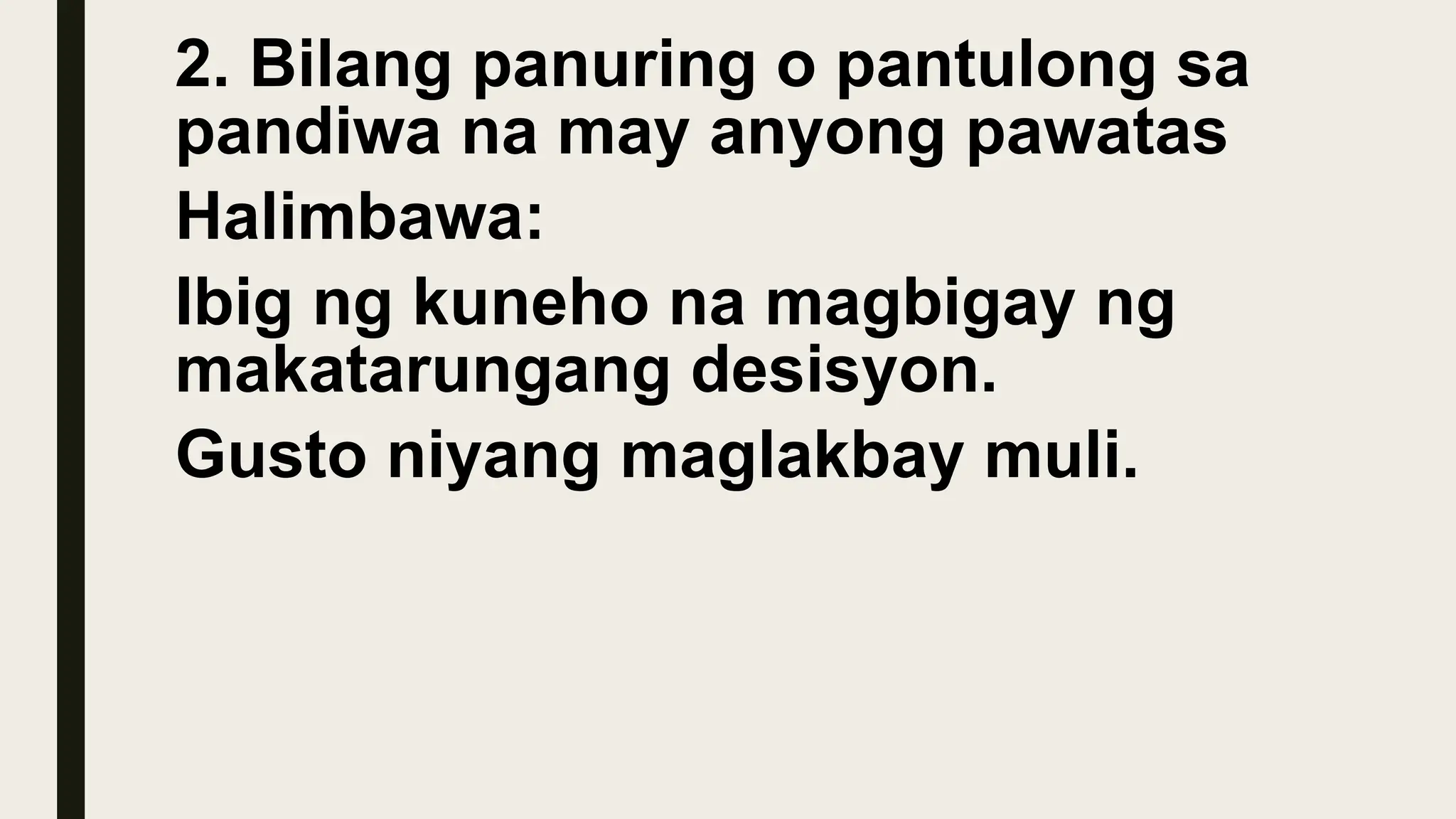 Modal aralin sa Filipino 9.................. | PPTX
