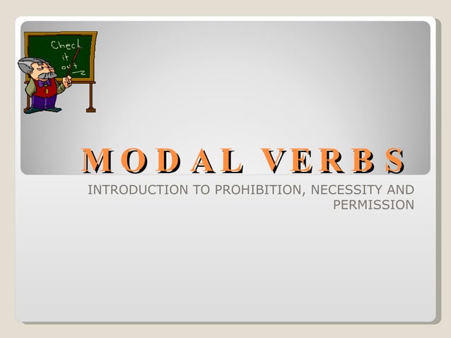 Modal Verbs | PPT