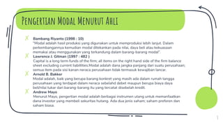 Modal (1).pptx modal perusahaan, keuangan, bisnis | PPTX