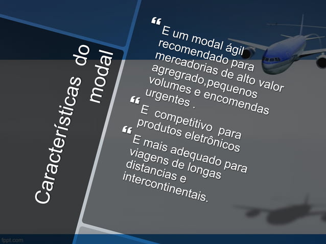 Modal Aereo | PPTX