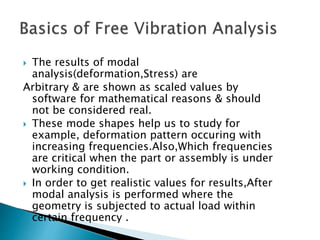 Modal & Harmonic Response Analysis | PPTX