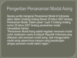 Modal asing dan piutang ln | PPT