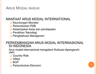 Modal asing dan utang luar negeri | PPTX