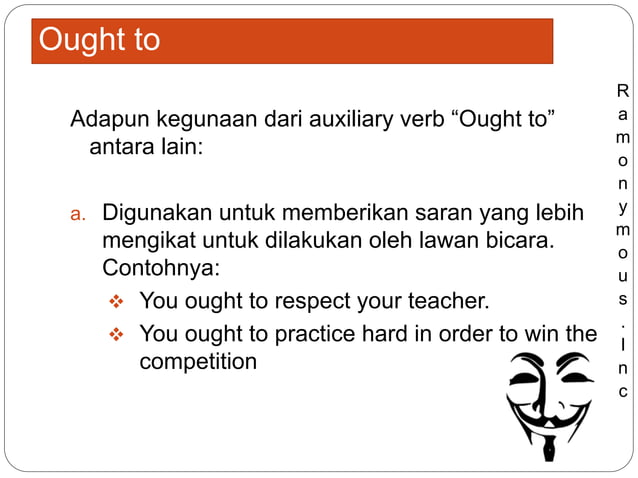 Pengertian, Fungsi dan Contoh Kalimat Modal Auxiliary Verbs | PPTX
