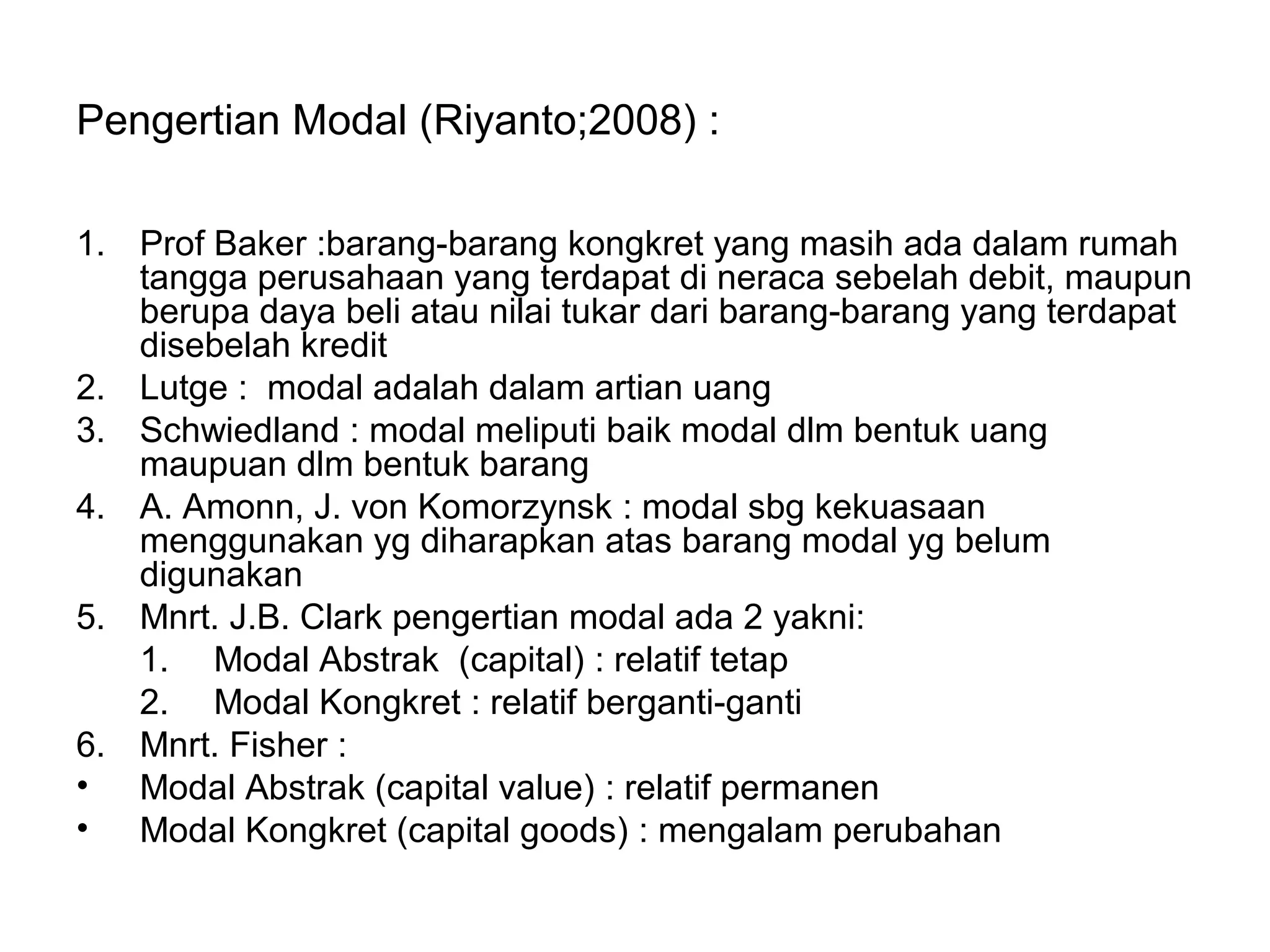 Modal dalam perusahaan | PPT