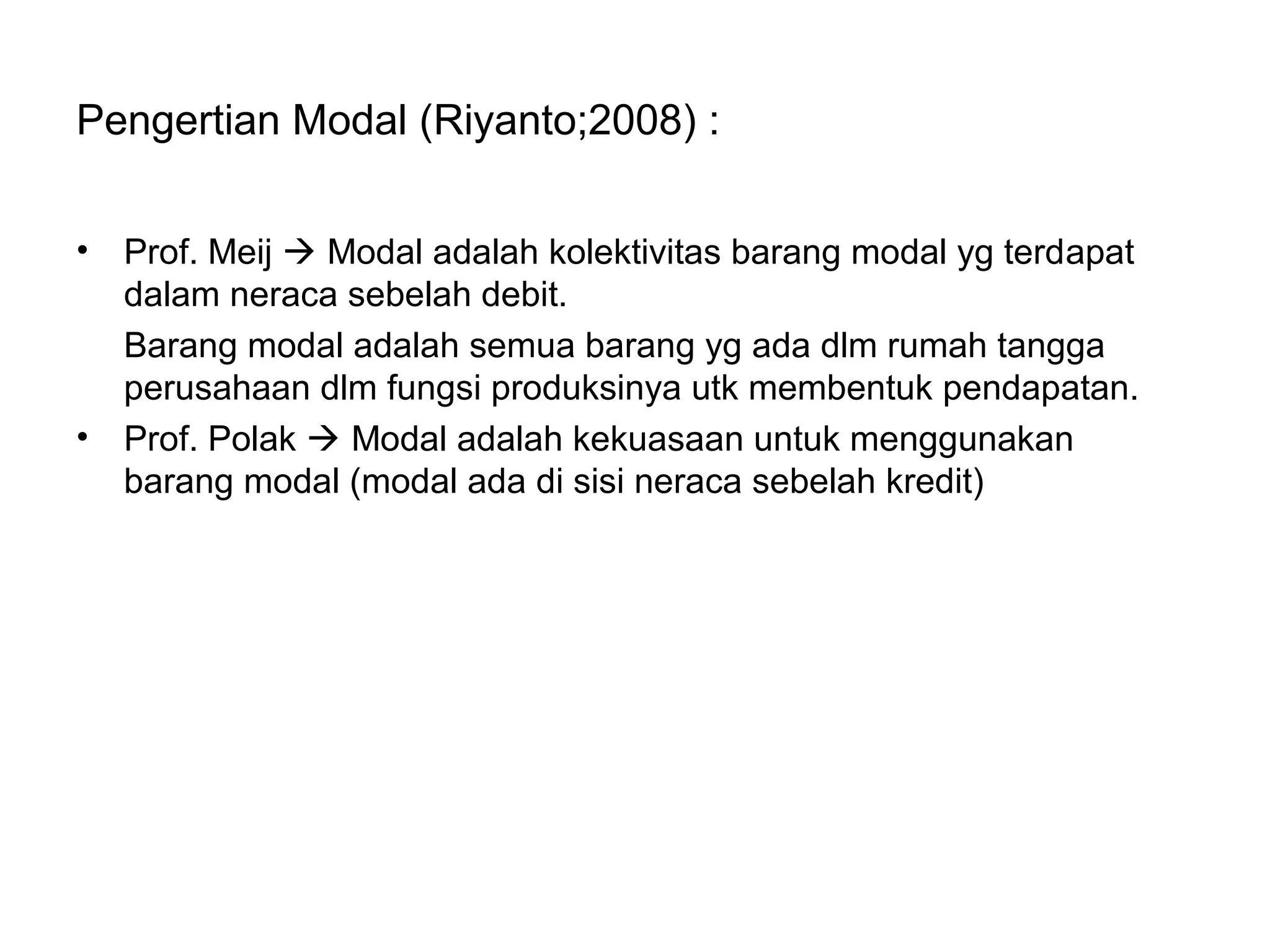 Modal dalam perusahaan | PPT