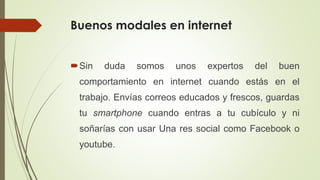 Modales y comportamiento social | PPTX