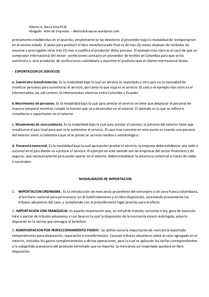 Modalidades De exportacion e importacion modalidades-de-exportacion-e-importacion