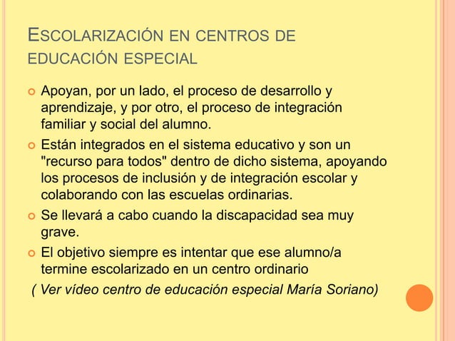Modalidades De Escolarización En Alumnos Ppt