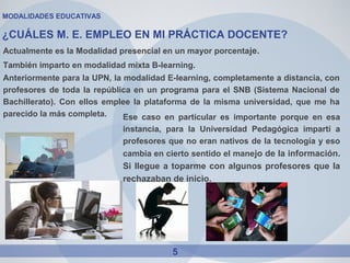 Modalidades educativas | PPT