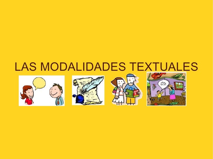 modalidades textuales y géneros literarios