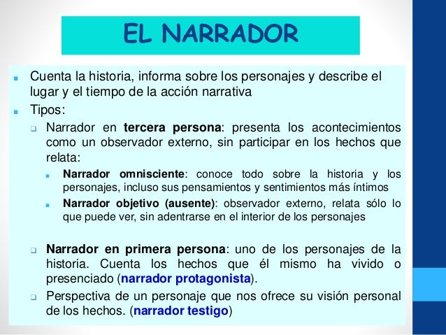 Modalidades textuales, la narración Modalidades textuales, la narración