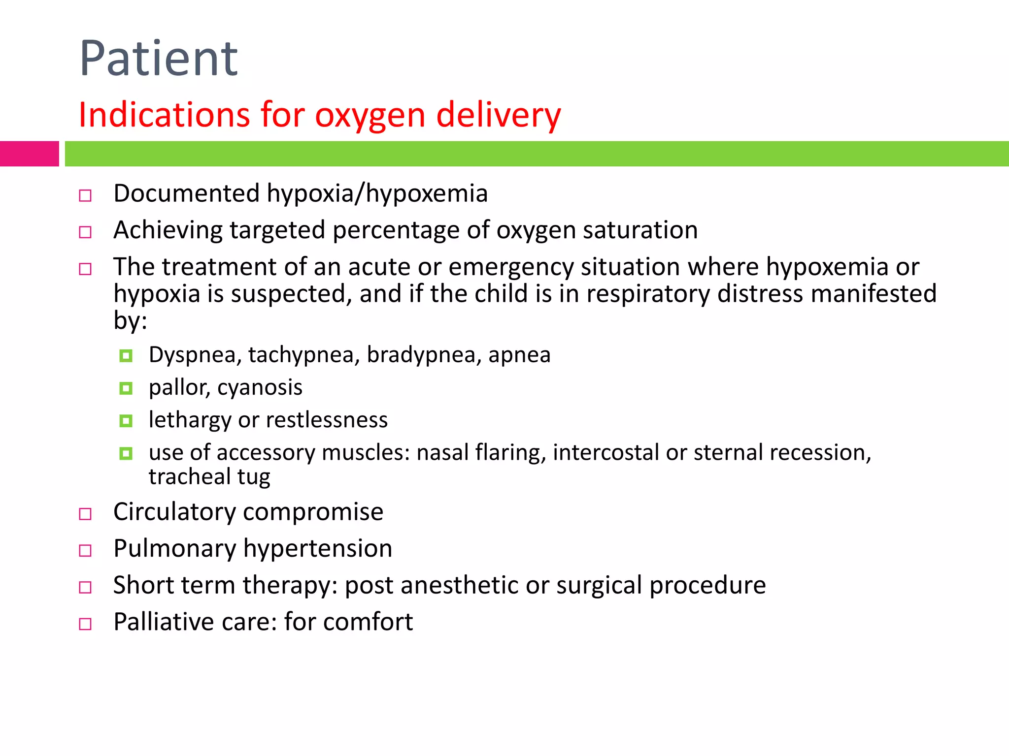 Modalities of oxygen therapy in picu 31 3-14 | PPTX