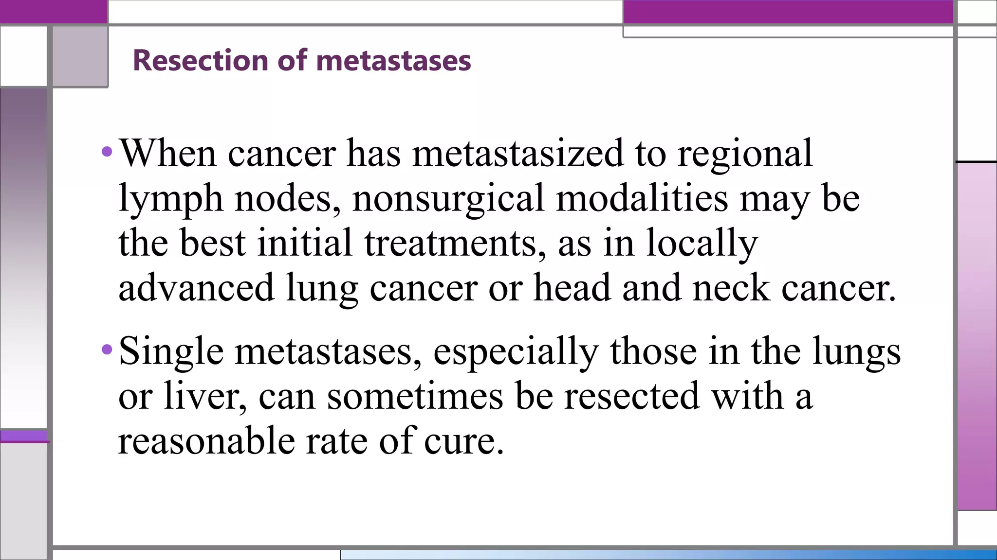 Modalities of treatment for cancer | PPTX