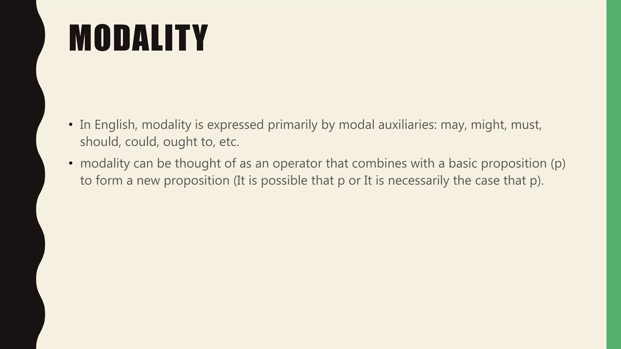 Modality | PPTX