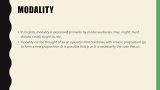 Modality | PPTX