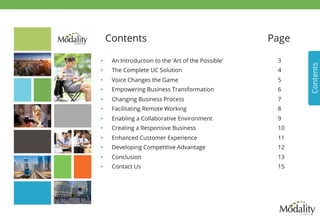 Modality Systems | Empowering Business Transformation | PDF