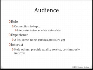 Modality Matters: Including Remote Interpreting in Interpreter Training Programs with Suzanne ...