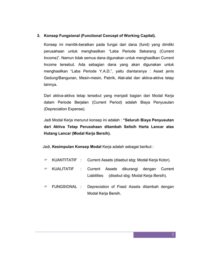 Modal Kerja (Working Capital) | PDF