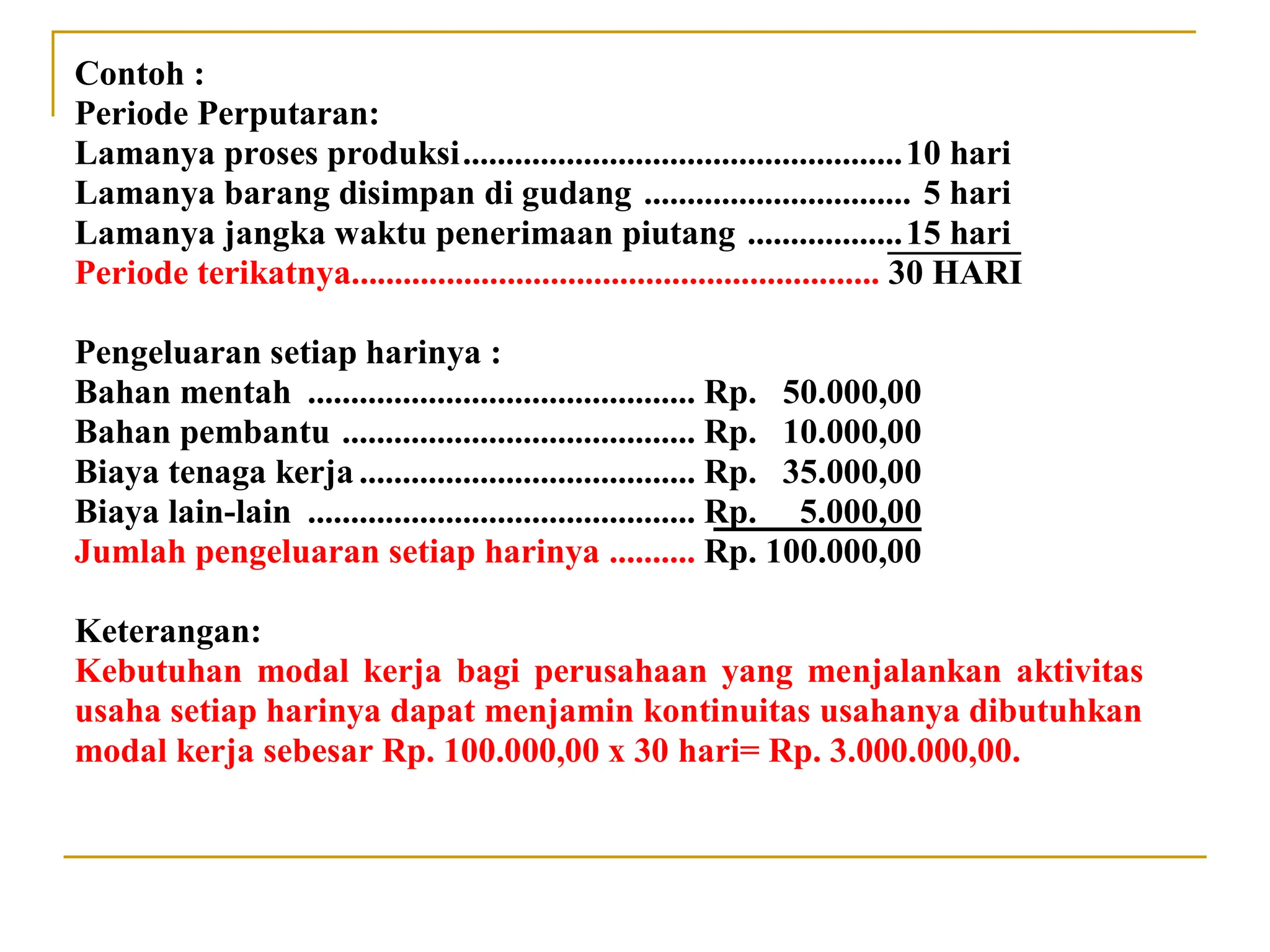analisis laporan keuangan modal kerja yang disampaikan | PPT