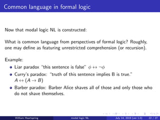 Slides: Common language and modal logic NL | PDF