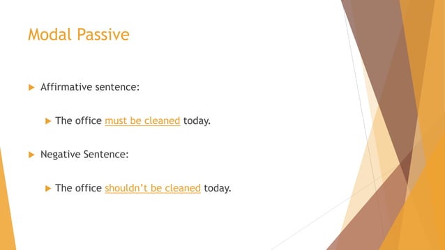Modal passive Examples | PPTX