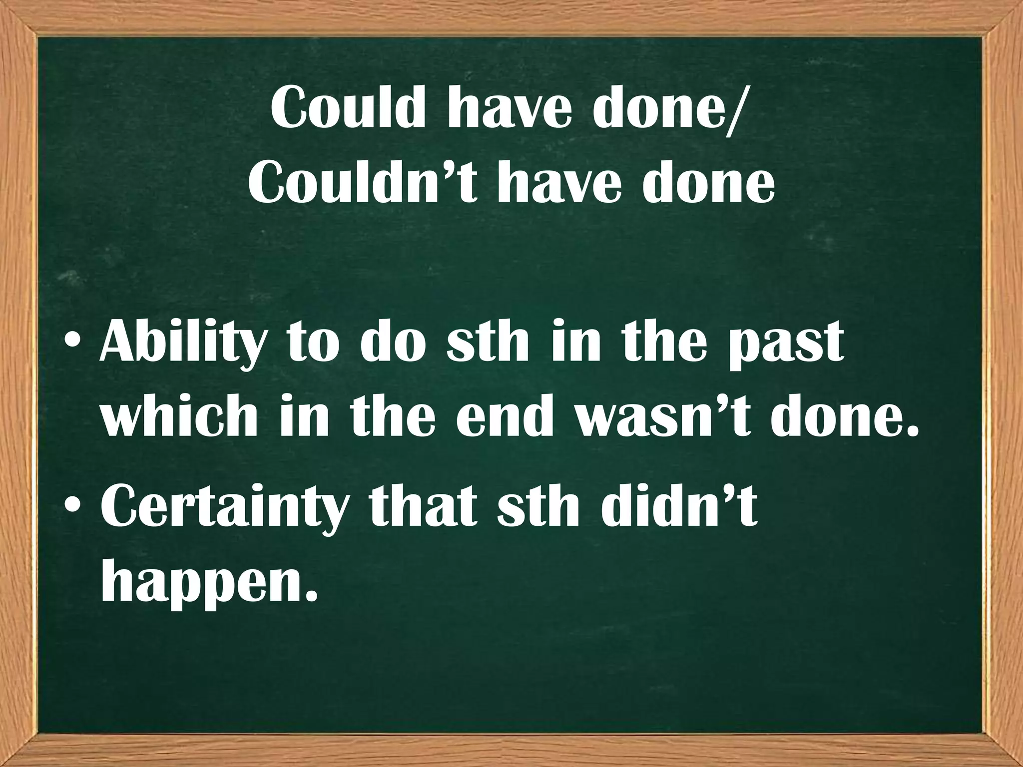 Perfect Modal Verbs | PPTX